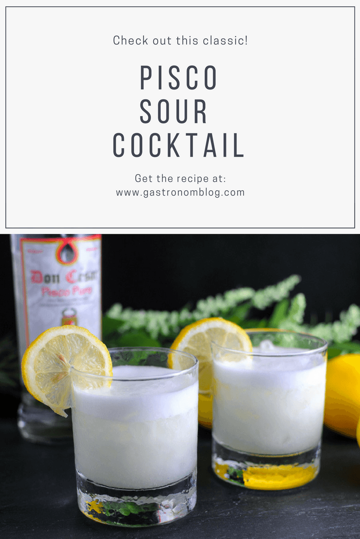 Pisco Sour - Classic Pisco Sour Recipe | Gastronom Cocktails