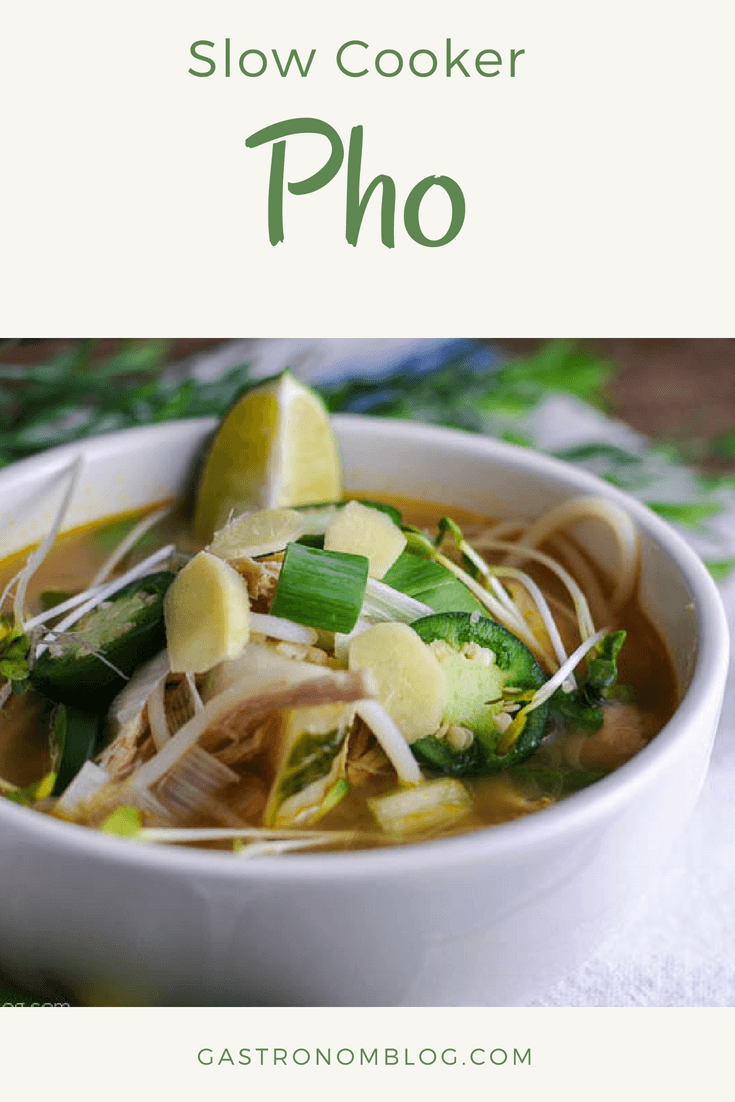 Slow Cooker Chicken Pho Recipe | Gastronom Cocktails