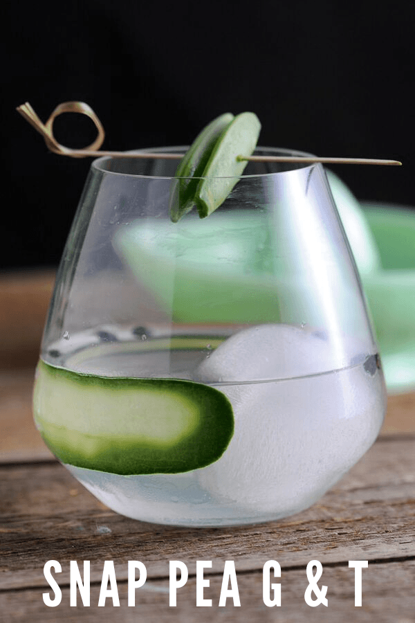 Snap Pea Gin and Tonic - Pea Cocktail | Gastronom Cocktails