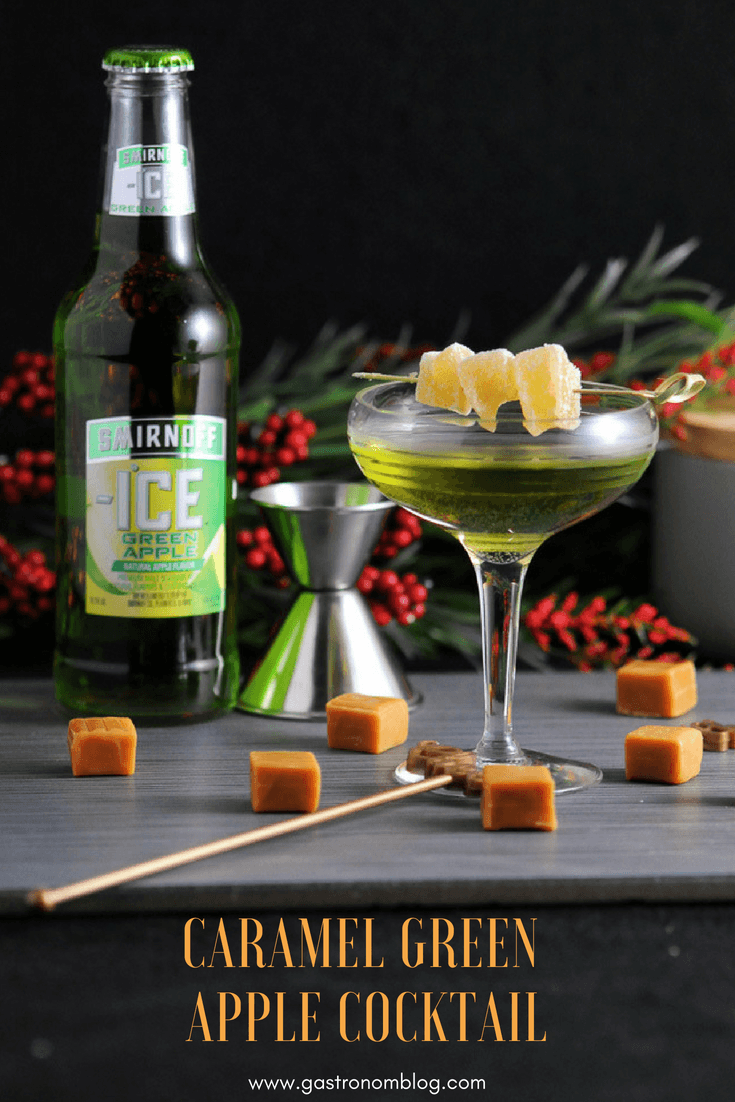 Caramel Green Apple Cocktail - Holiday Drink | Gastronom Cocktails