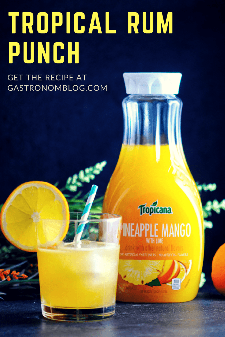 Tropical Rum Punch Cocktail | Gastronom Cocktails