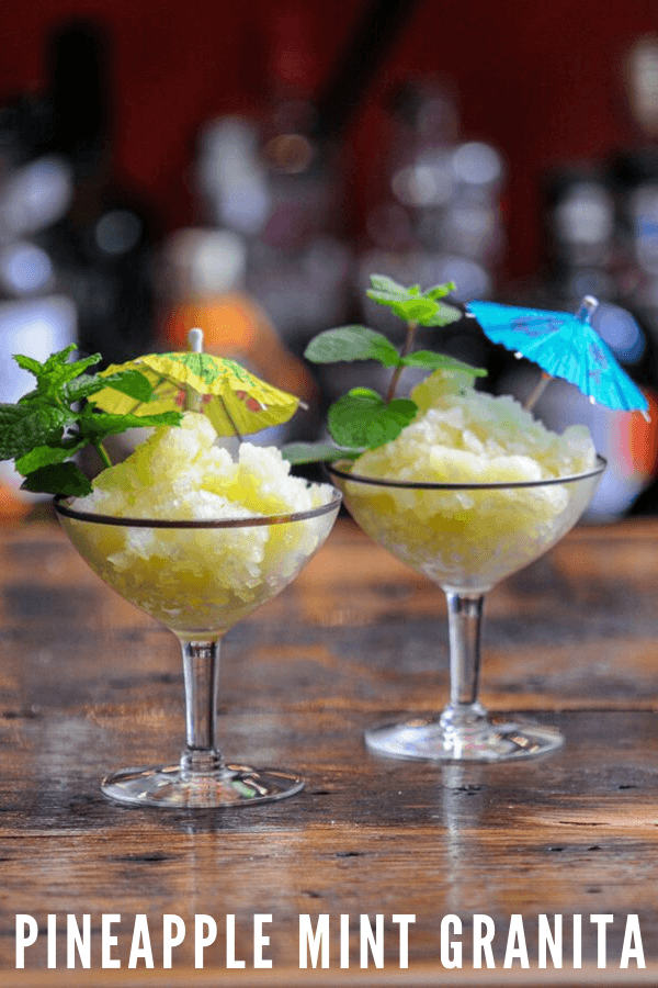 Pineapple Mint Granita Recipe | Gastronom Cocktails