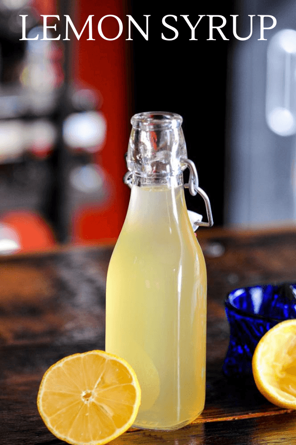 Lemon Simple Syrup - Easy 3 Ingredients - Gastronom Cocktails