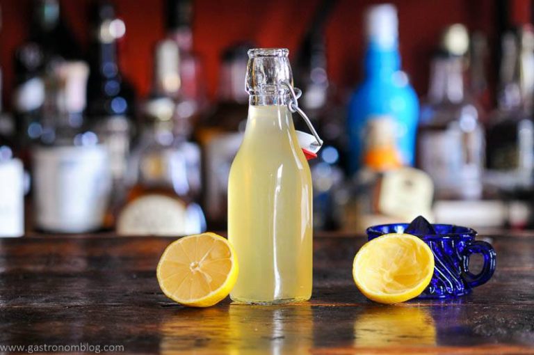 Lemon Simple Syrup - Easy 3 Ingredients - Gastronom Cocktails