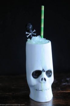 Zombie Blood Halloween Cocktail- Key Lime Colada |Gastronom Cocktails