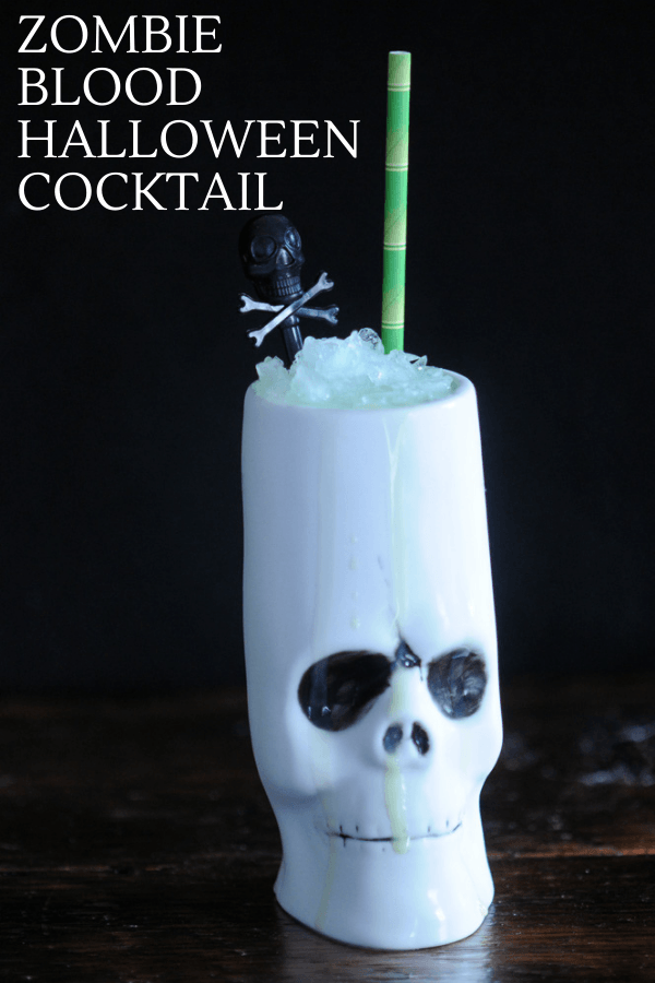 Zombie Blood Halloween Cocktail- Key Lime Colada |Gastronom Cocktails