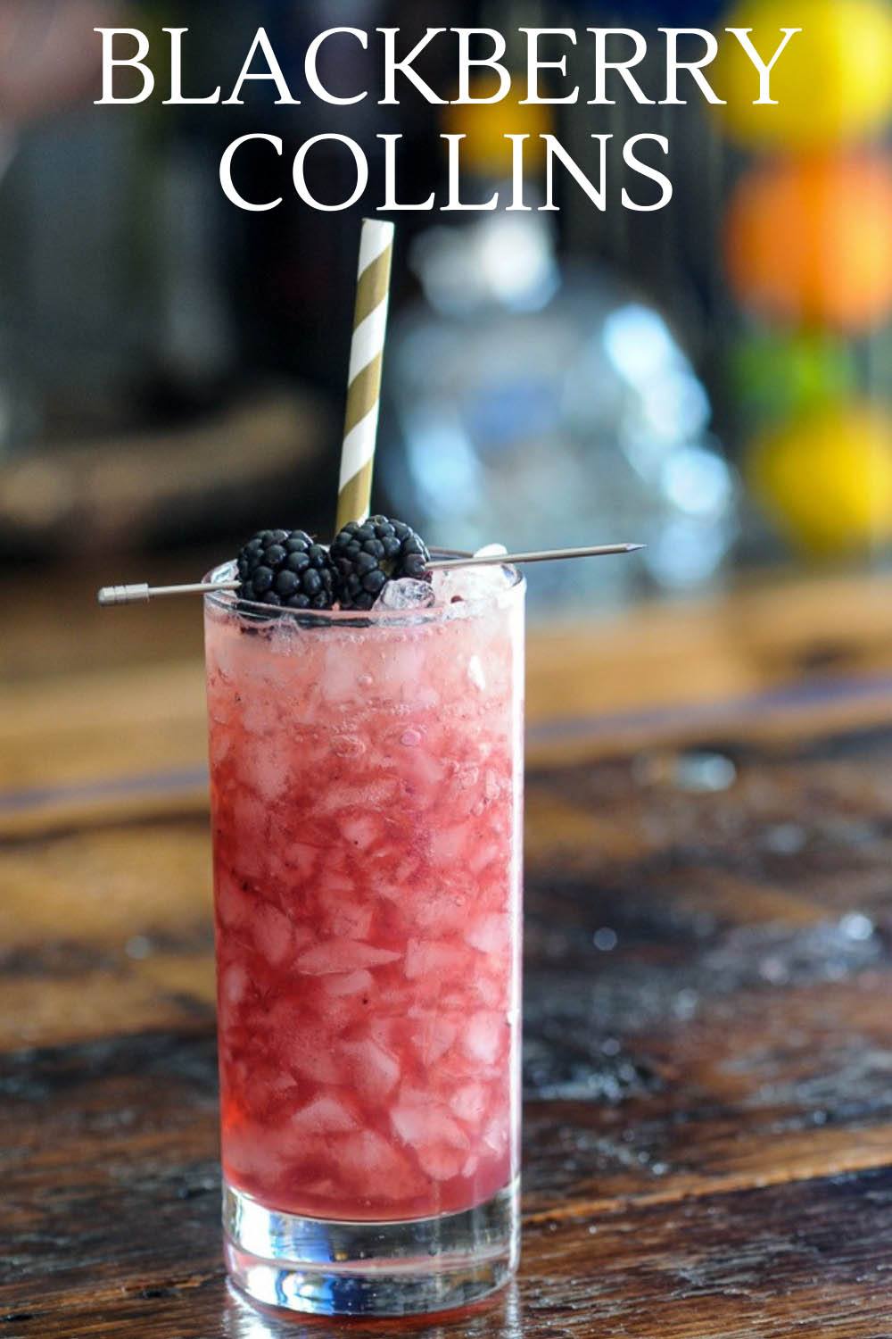 Blackberry Whiskey Collins - John Collins | Gastronom Cocktails