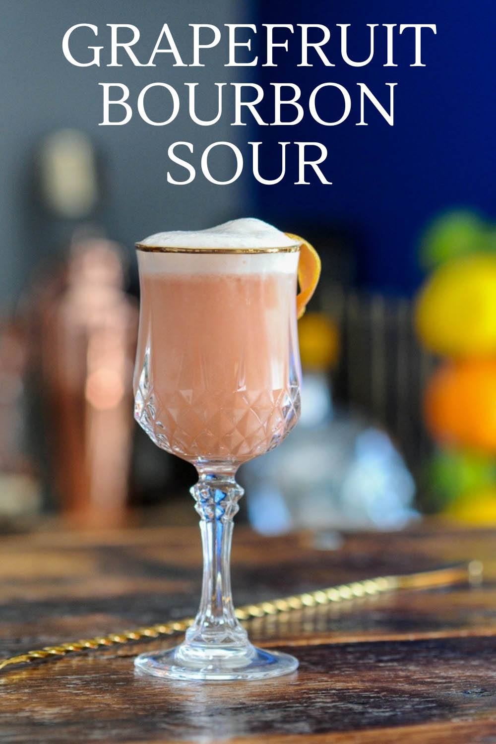 Grapefruit Bourbon Sour with Coopers' Craft - Gastronom Cocktails