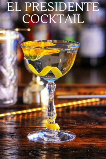 Classic El Presidente Cocktail - Gastronom Cocktails