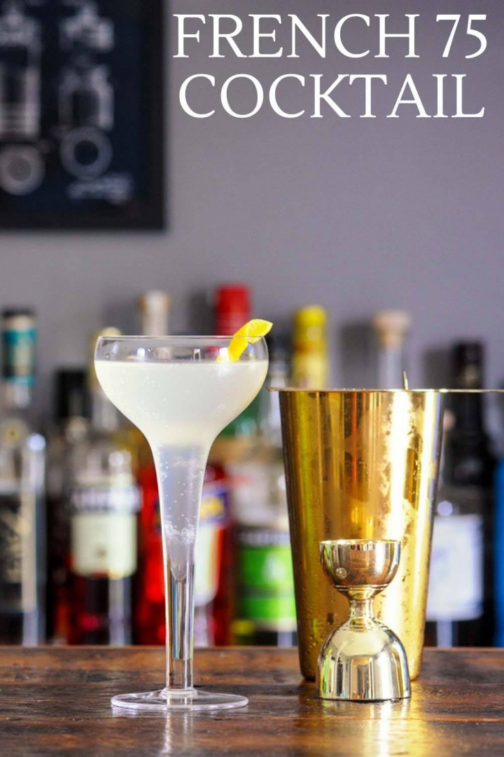 French 75 Cocktail Recipe - Classic Cocktail - Gastronom Cocktails
