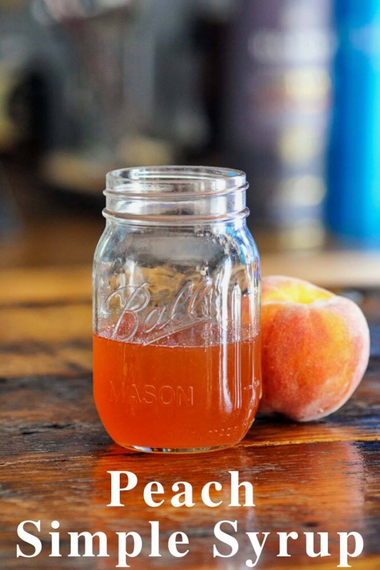 Homemade Peach Simple Syrup - Gastronom Cocktails