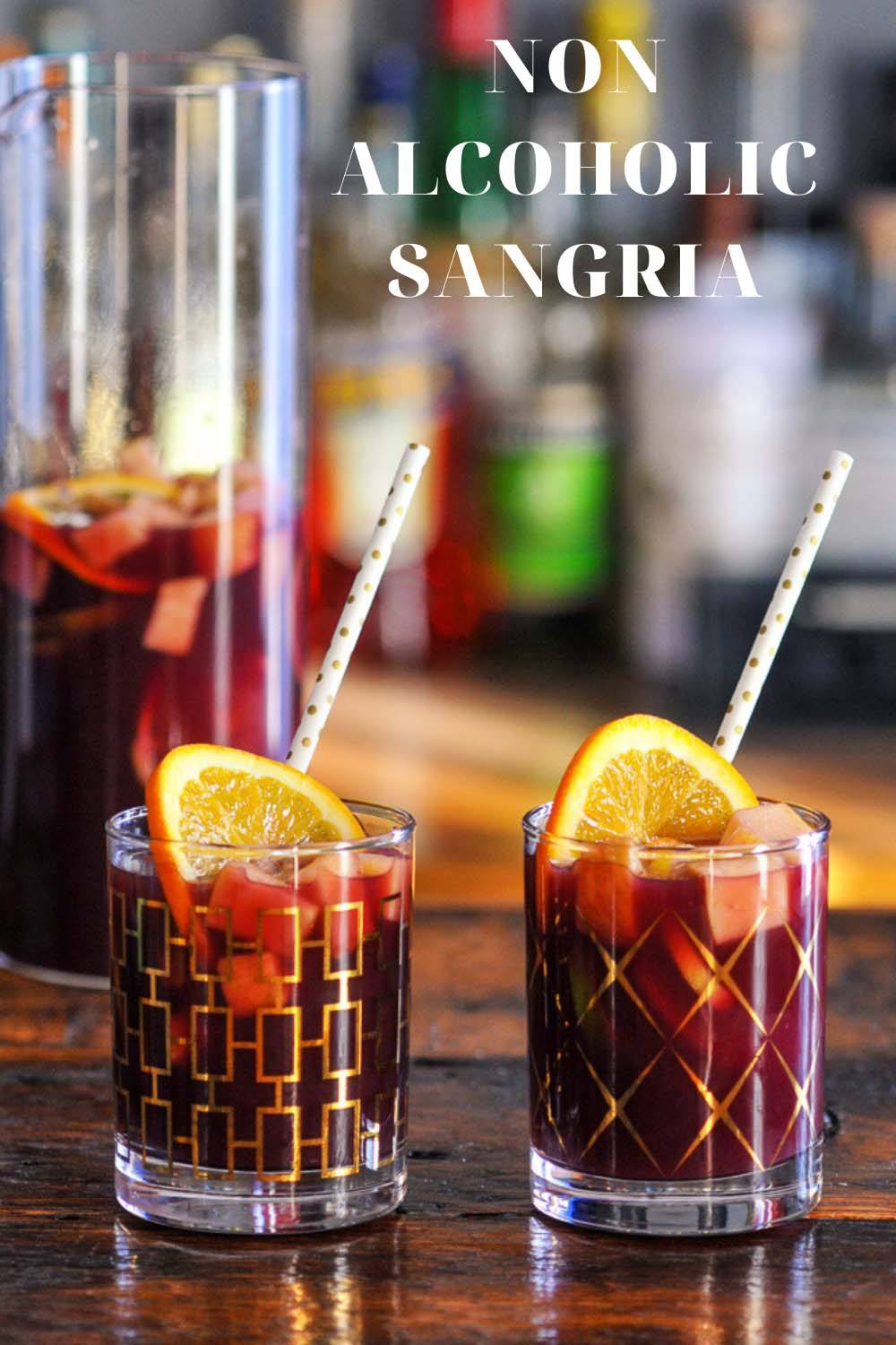 Non Alcoholic Sangria Recipe-Simple Mocktail|Gastronom Cocktails