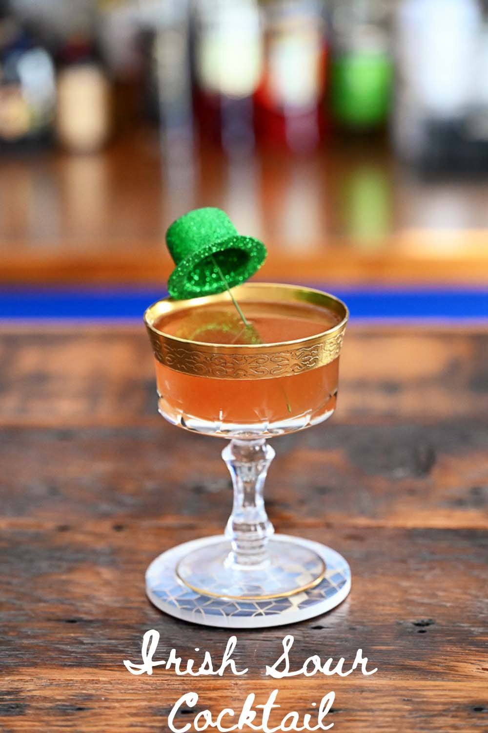 Irish Sour Cocktail - St Patrick's Day Cocktail | Gastronom Cocktails