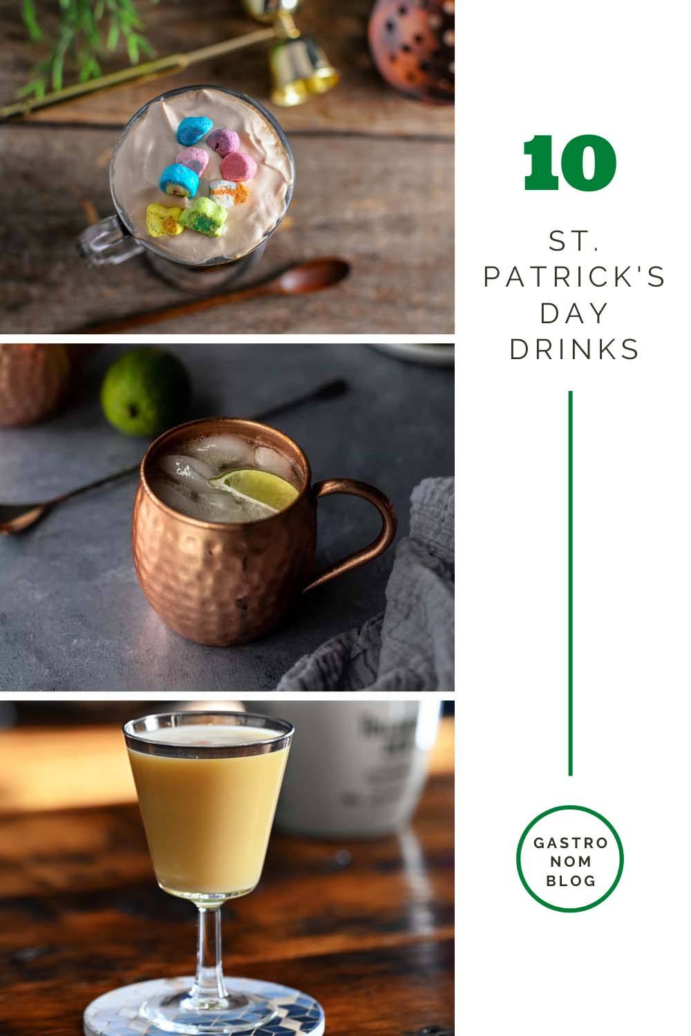 St Patricks Day Cocktails|St Patty's Day Drinks|Gastronom Cocktails