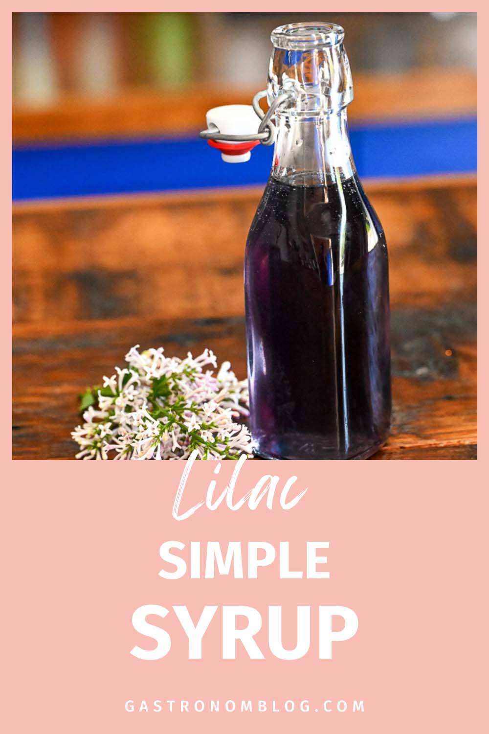 Lilac Simple Syrup Recipe - Gastronom Cocktails