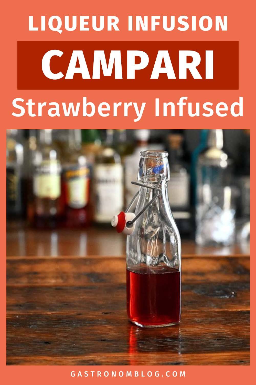 How to Infuse Campari for Cocktails | Gastronom Cocktails