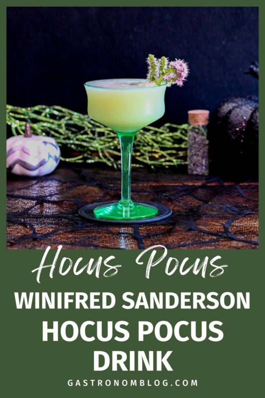 Hocus Pocus Drink - Winifred Sanderson | Gastronom Cocktails