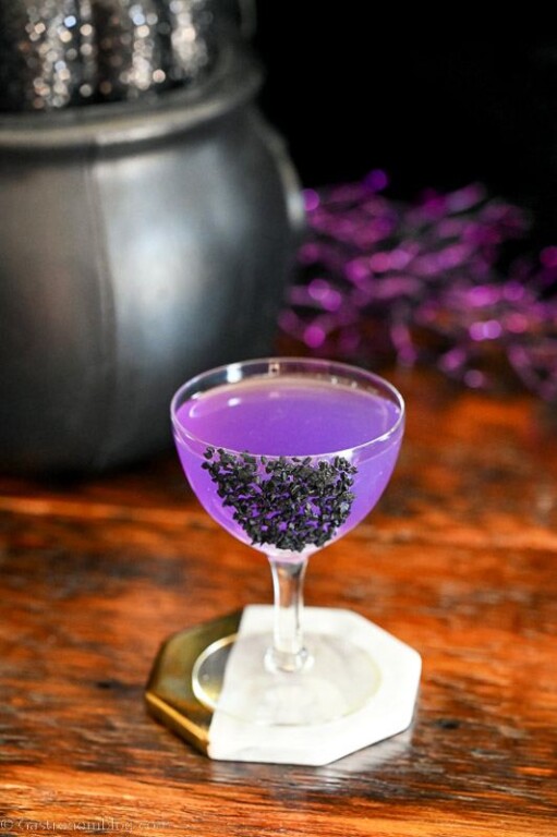 Sarah Sanderson-Halloween Aviation Cocktail|Gastronom Cocktails