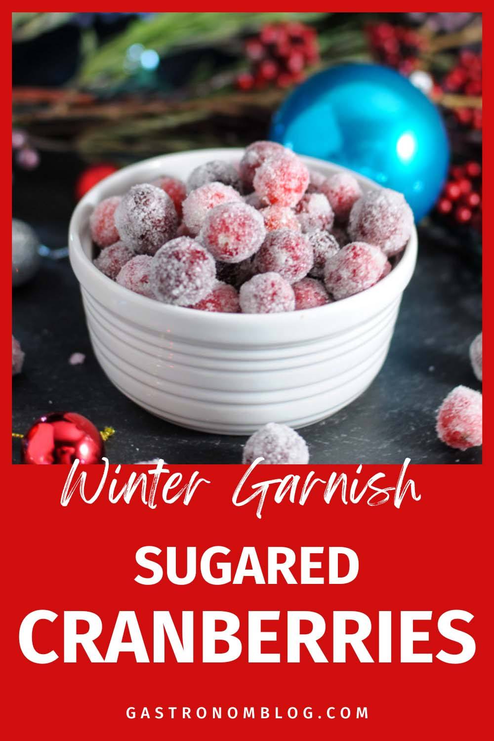 Sugared Cranberriy|Cranberry Simple Syrup | Gastronom Cocktails