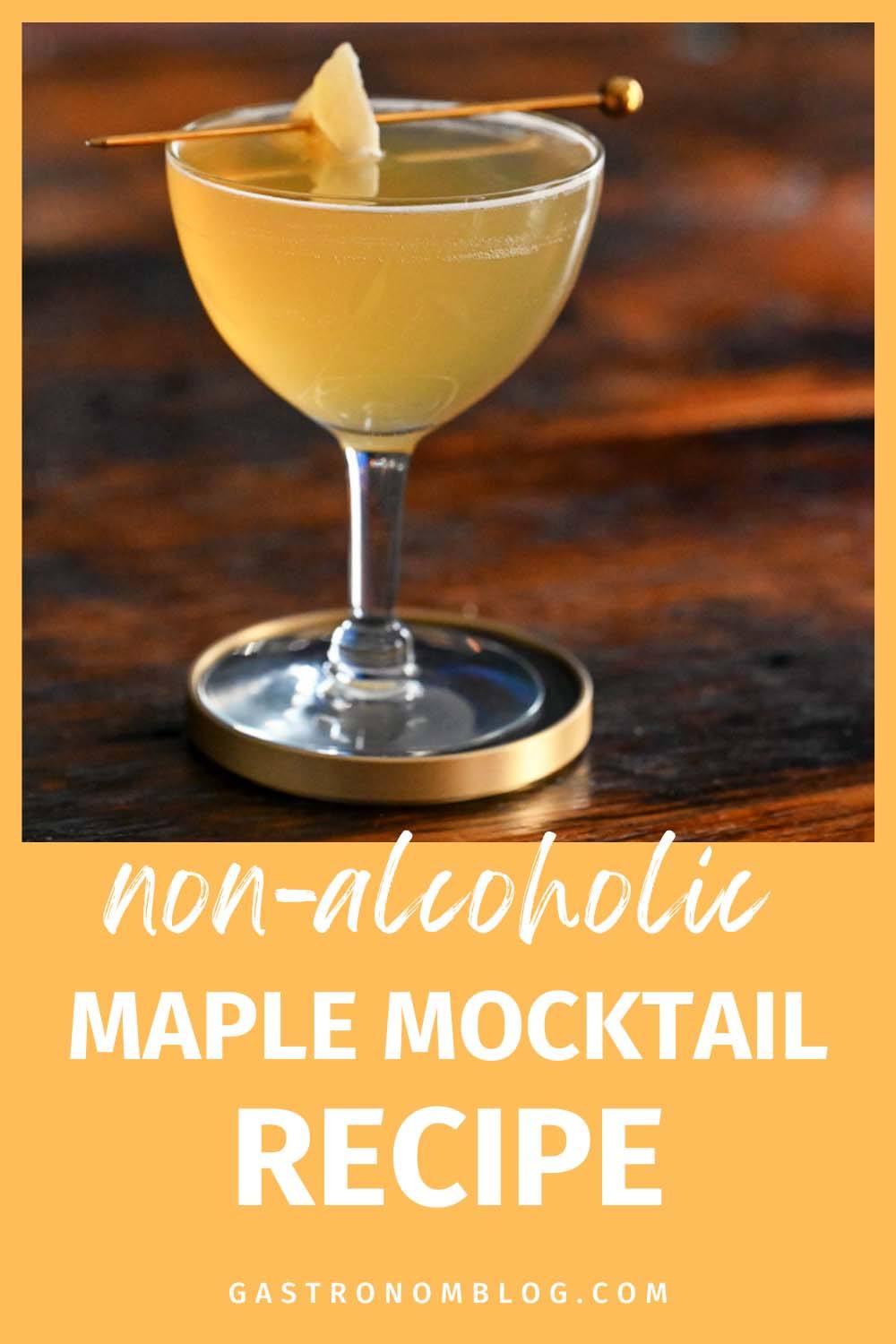 Maple Mocktail - Non-Alchoholic Cocktail Recipe - Gastronom Cocktails