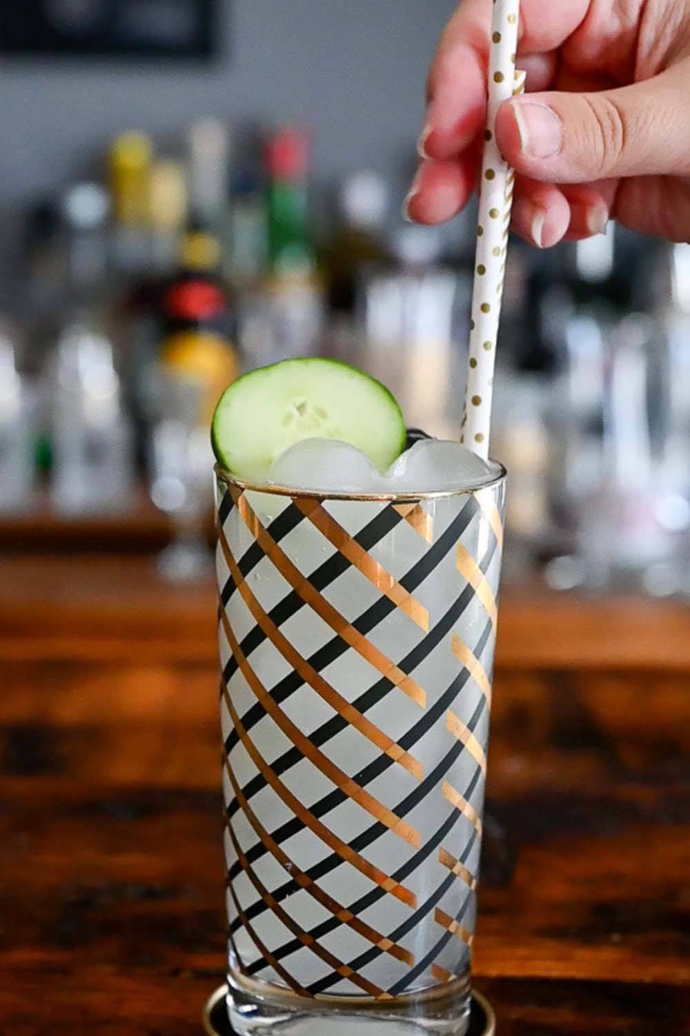 Make a Cucumber Collins Cocktail Recipe - Gastronom Cocktails