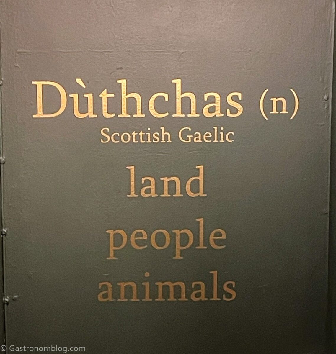 Dúthchas Edinburgh - Scottish Fine Dining Restaurant - Gastronom Cocktails