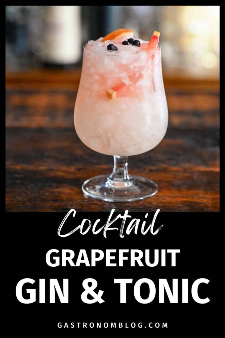 Grapefruit Gin & Tonic Cocktail Recipe - Gastronom Cocktails