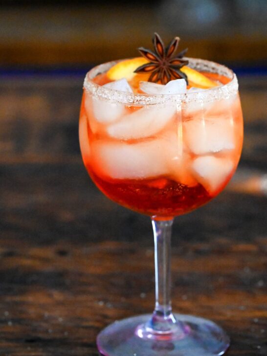 Winter Spritz Recipe Holiday Cocktail - Gastronom Cocktails