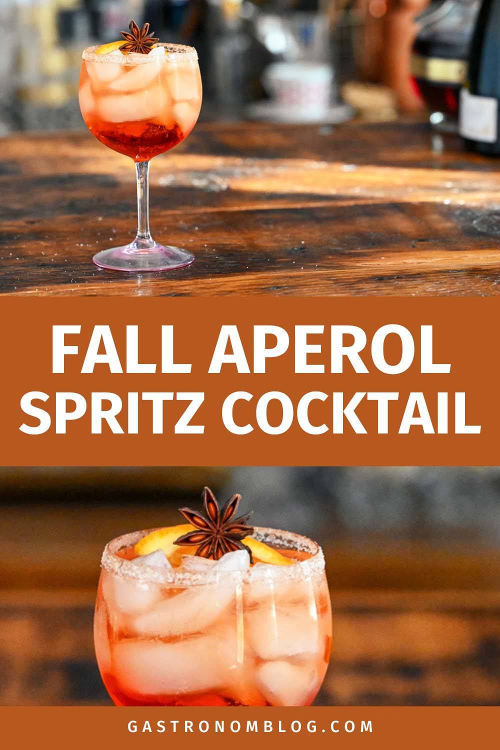 Sip on a Fall Aperol Spritz Cocktail Recipe - Gastronom Cocktails