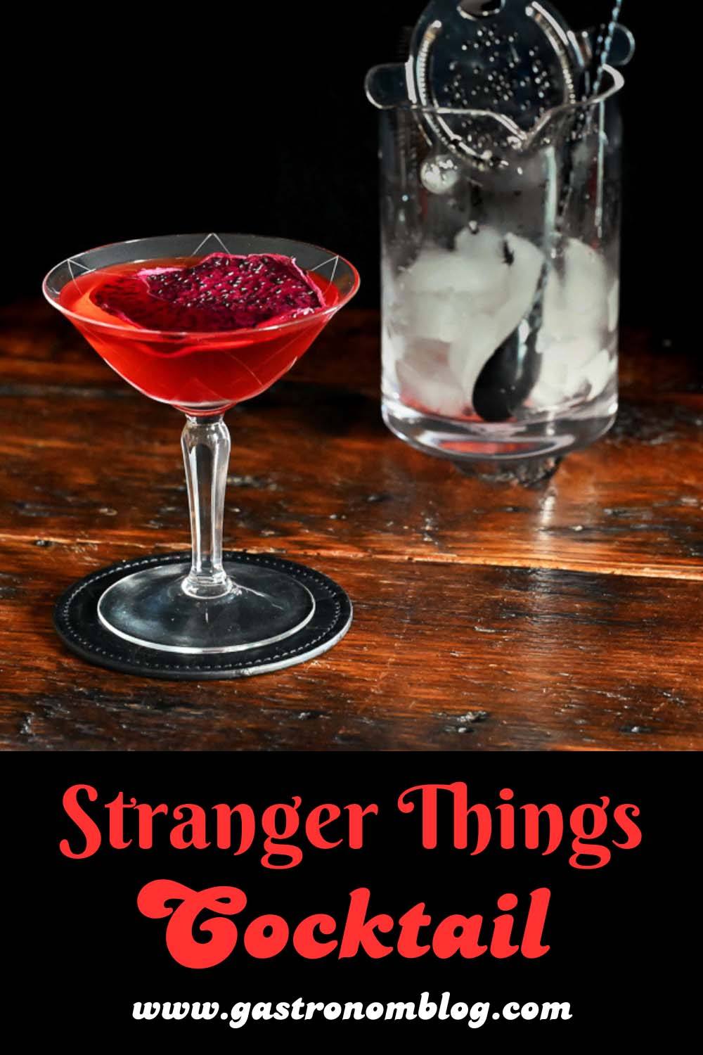 Stranger Things Drink for the Upside Down - Gastronom Cocktails